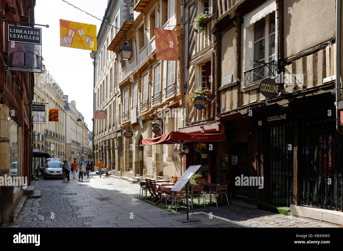 France, Ile et Vilaine, Rennes, St Georges street Stock Photo - Alamy