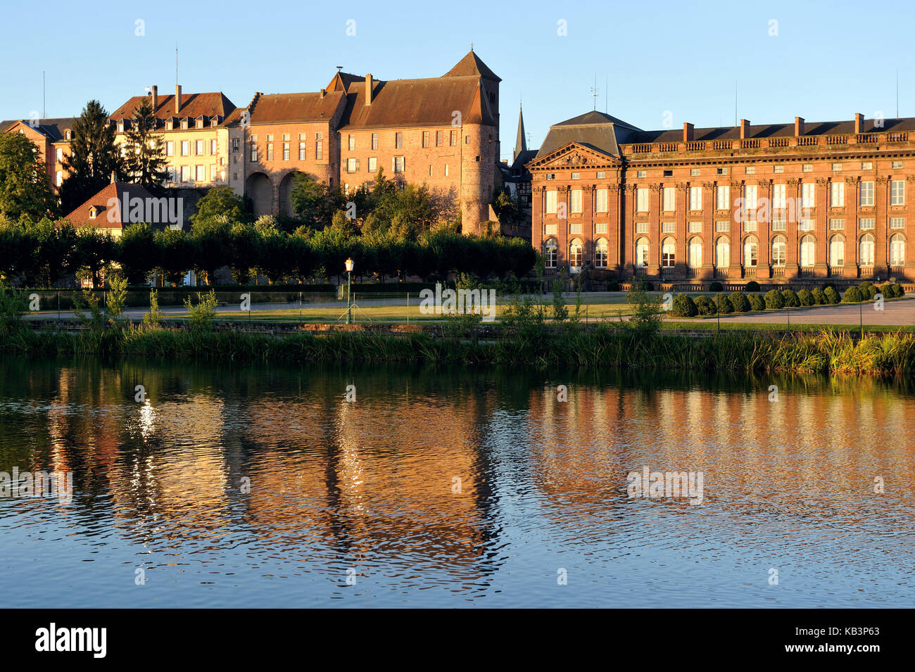 France, Bas Rhin, Saverne, the Rohan castle and the old episcopal ...