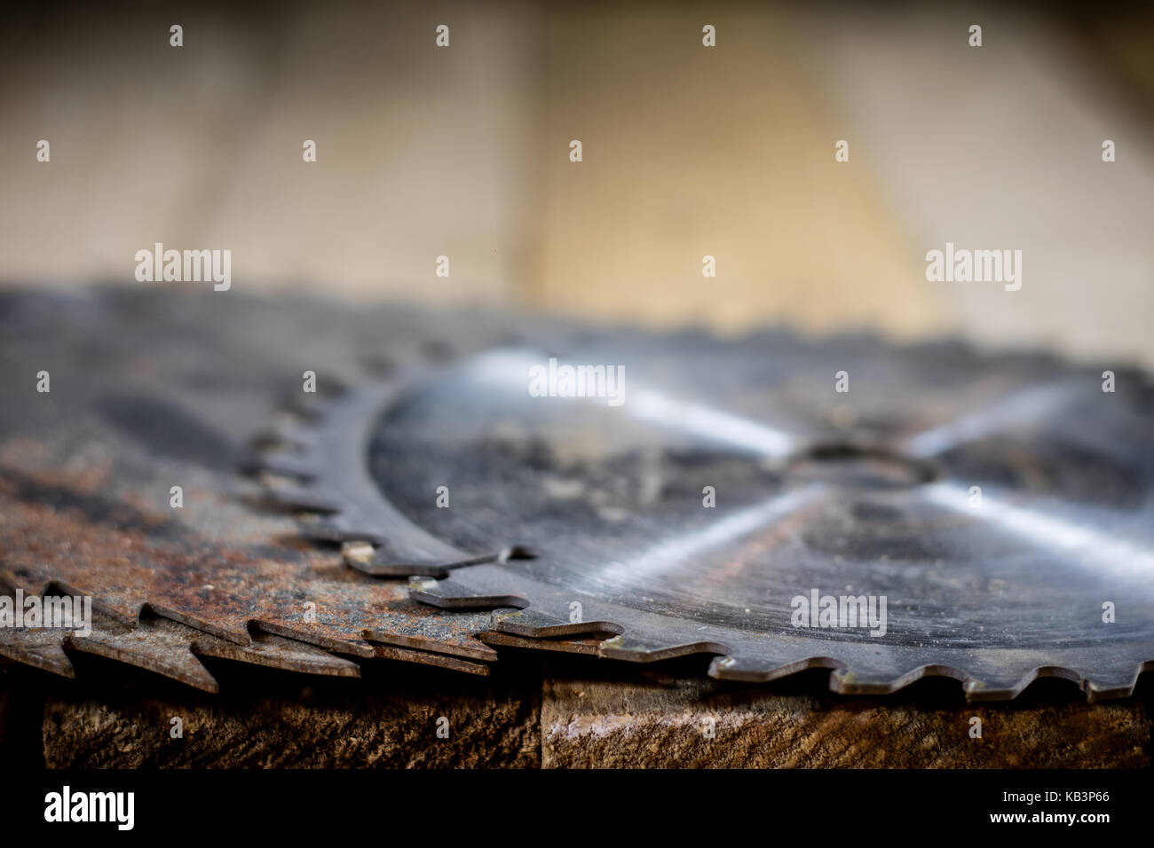 Old good carpentry, tools drill bit. Wooden carpentry table and old ...