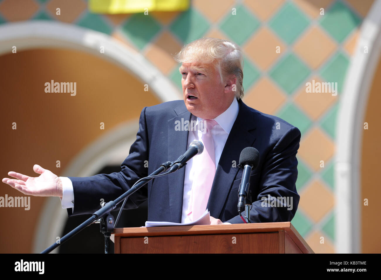 BOCA RATON, FL - APRIL 16: Billionaire Donald J. Trump made his first ...