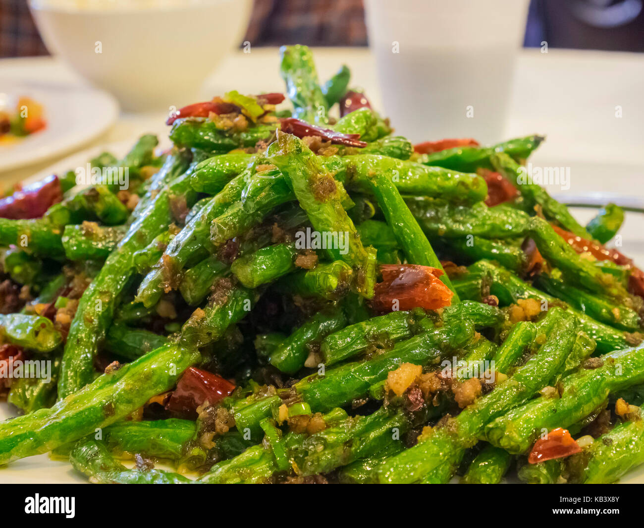 Dry fried string beans, ate at Los Angeles, California, United States ...