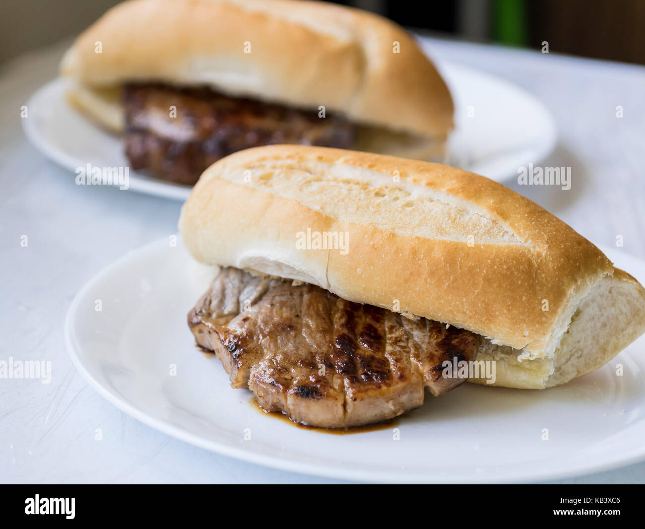 Delicious Macau style pork chop bun, ate at Los Angeles, California, U ...