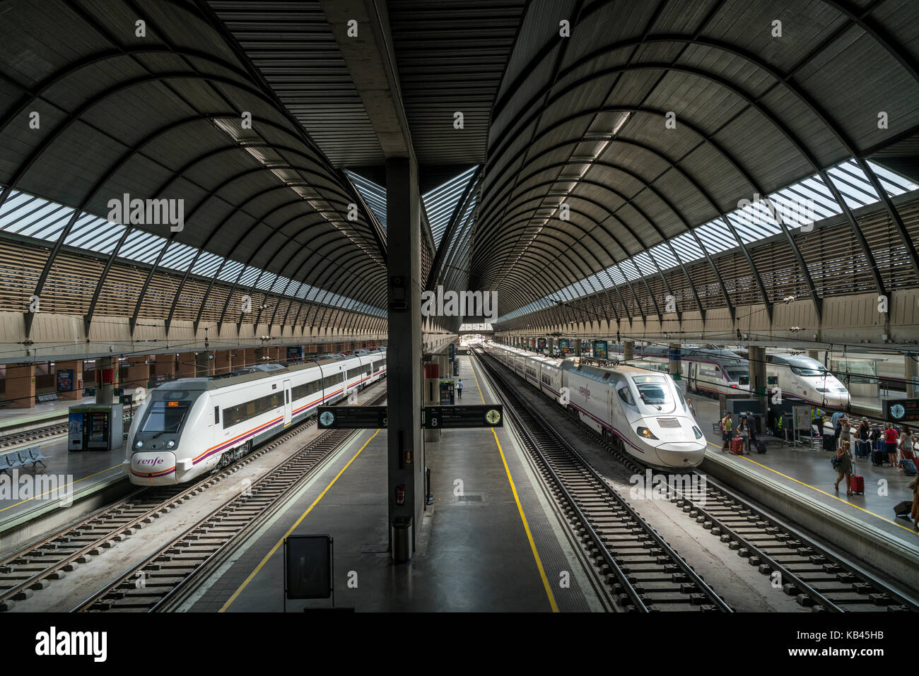 Train santa justa railway station seville hi-res stock photography and ...