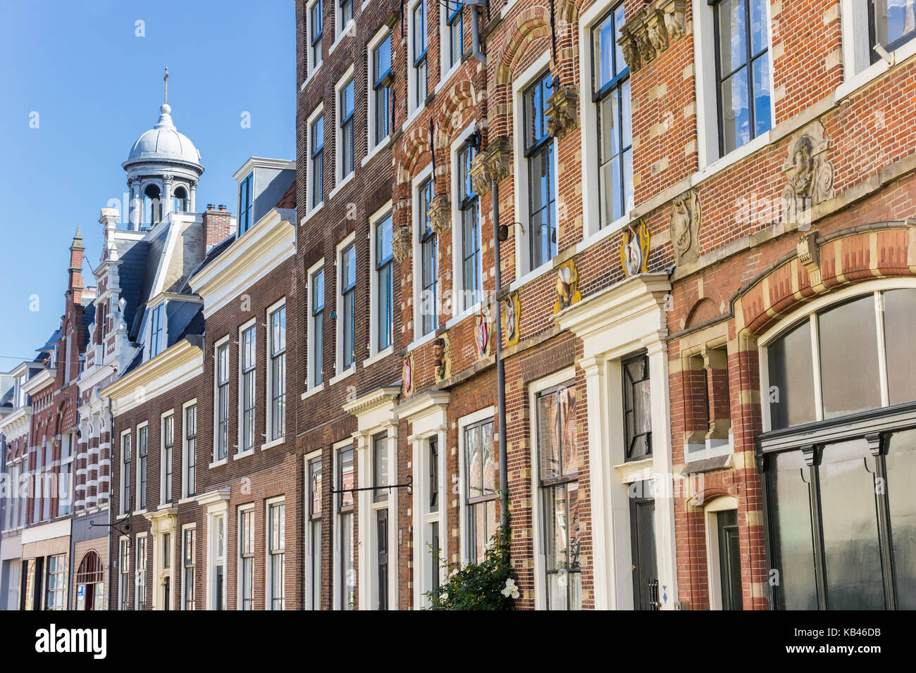 Facades of old houses in Haarlem, Netherlands Stock Photo - Alamy