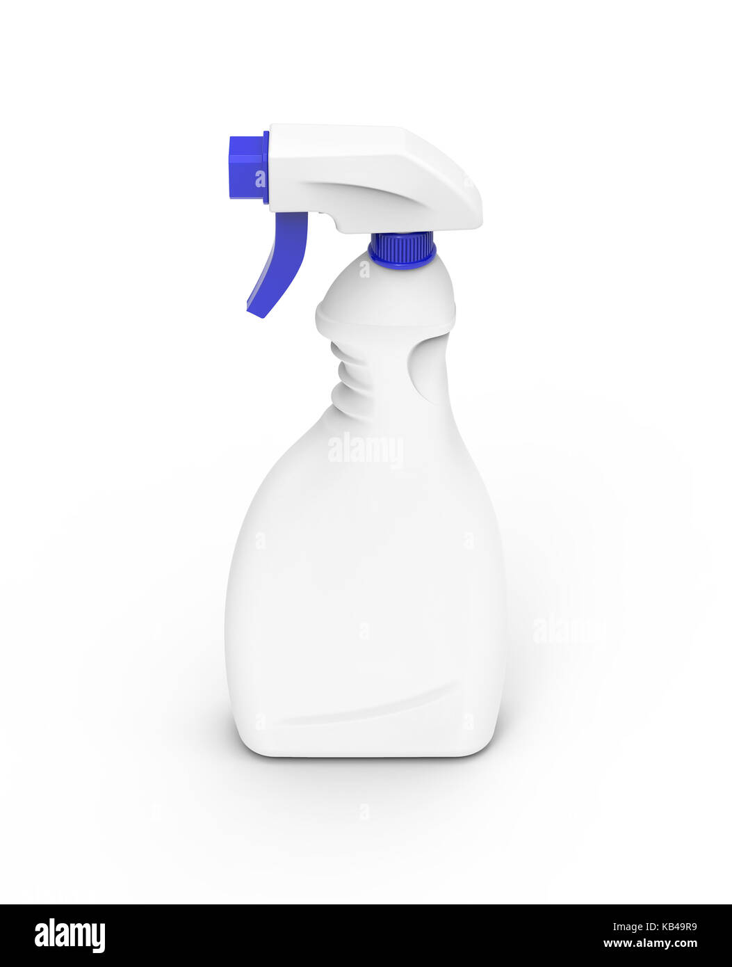 Glass Cleaner mockup, 3d rendering spray bottle template with purple ...