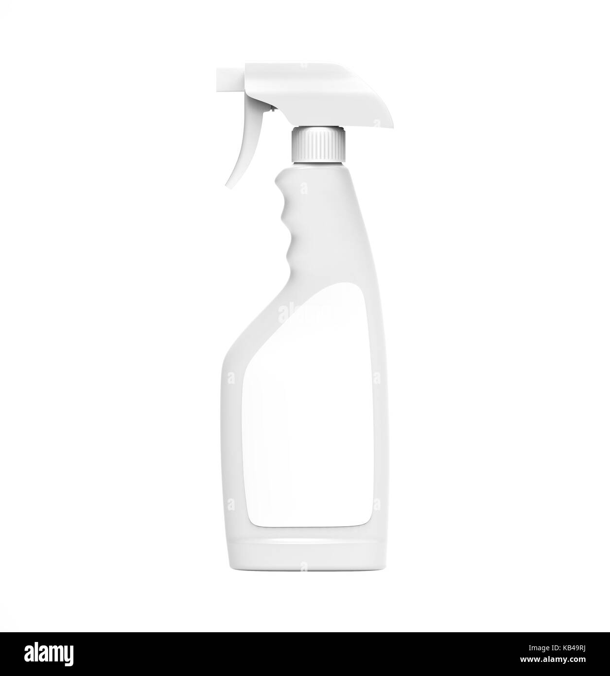 Glass Cleaner mockup, 3d rendering spray bottle template with blank ...