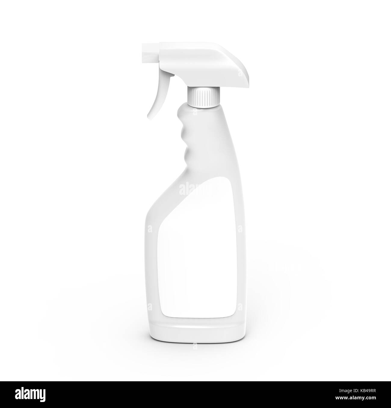 Glass Cleaner mockup, 3d rendering spray bottle template with blank ...