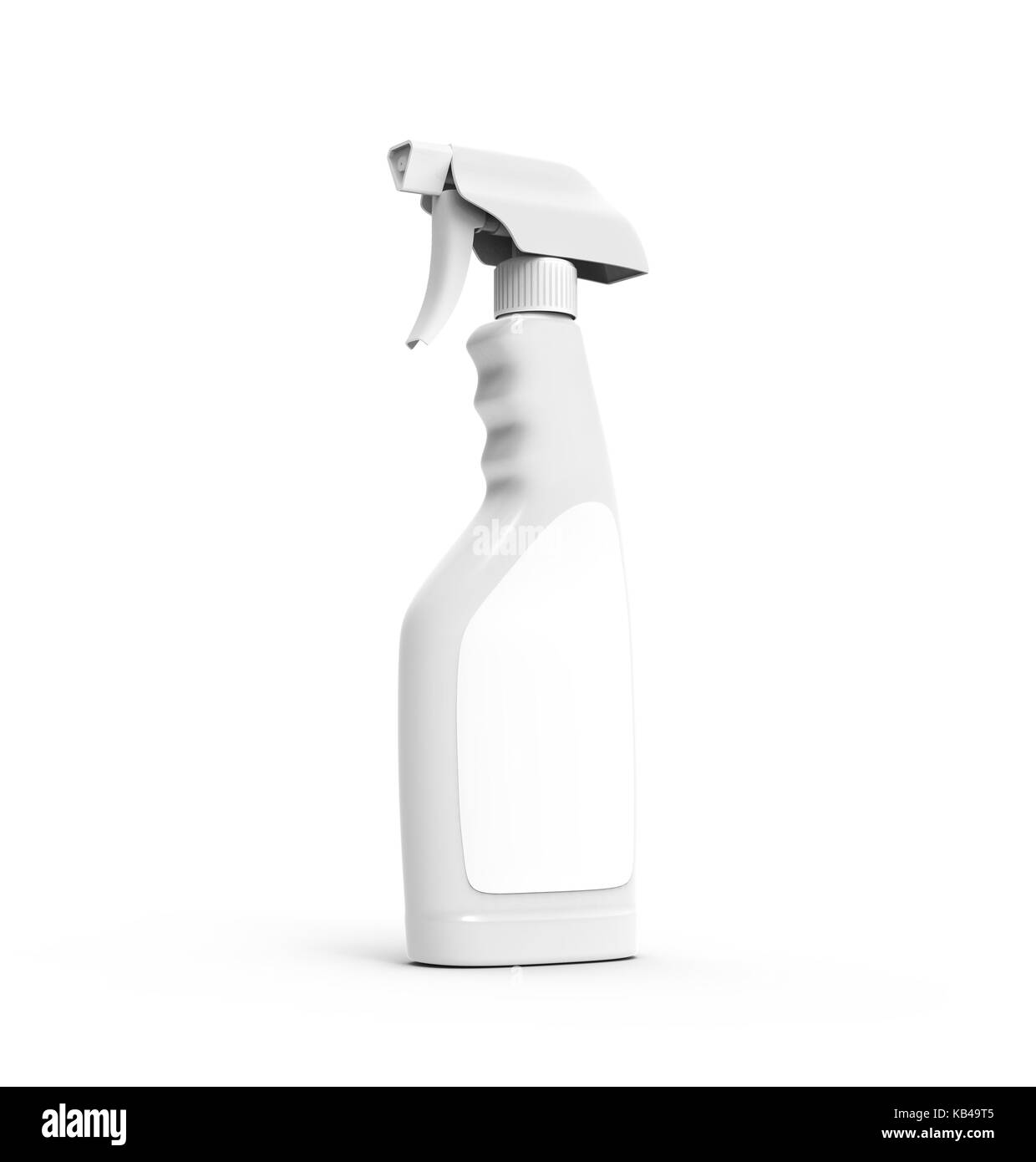 Glass Cleaner mockup, 3d rendering spray bottle template with blank ...