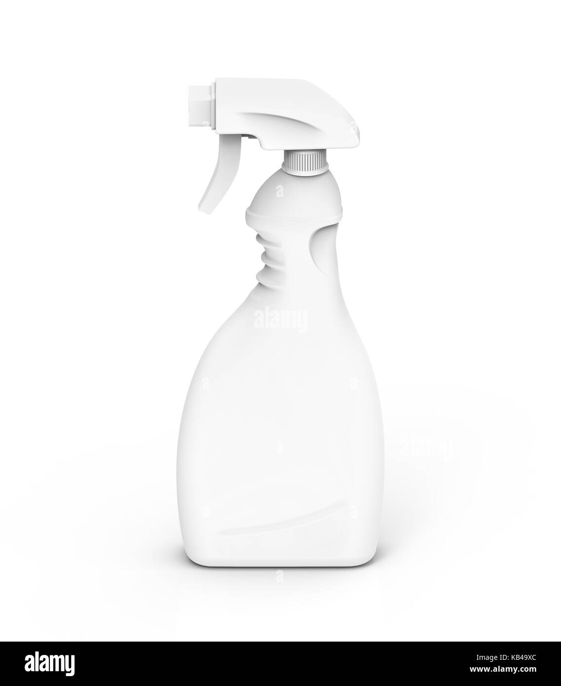 Glass Cleaner mockup, 3d rendering spray bottle template in white Stock ...