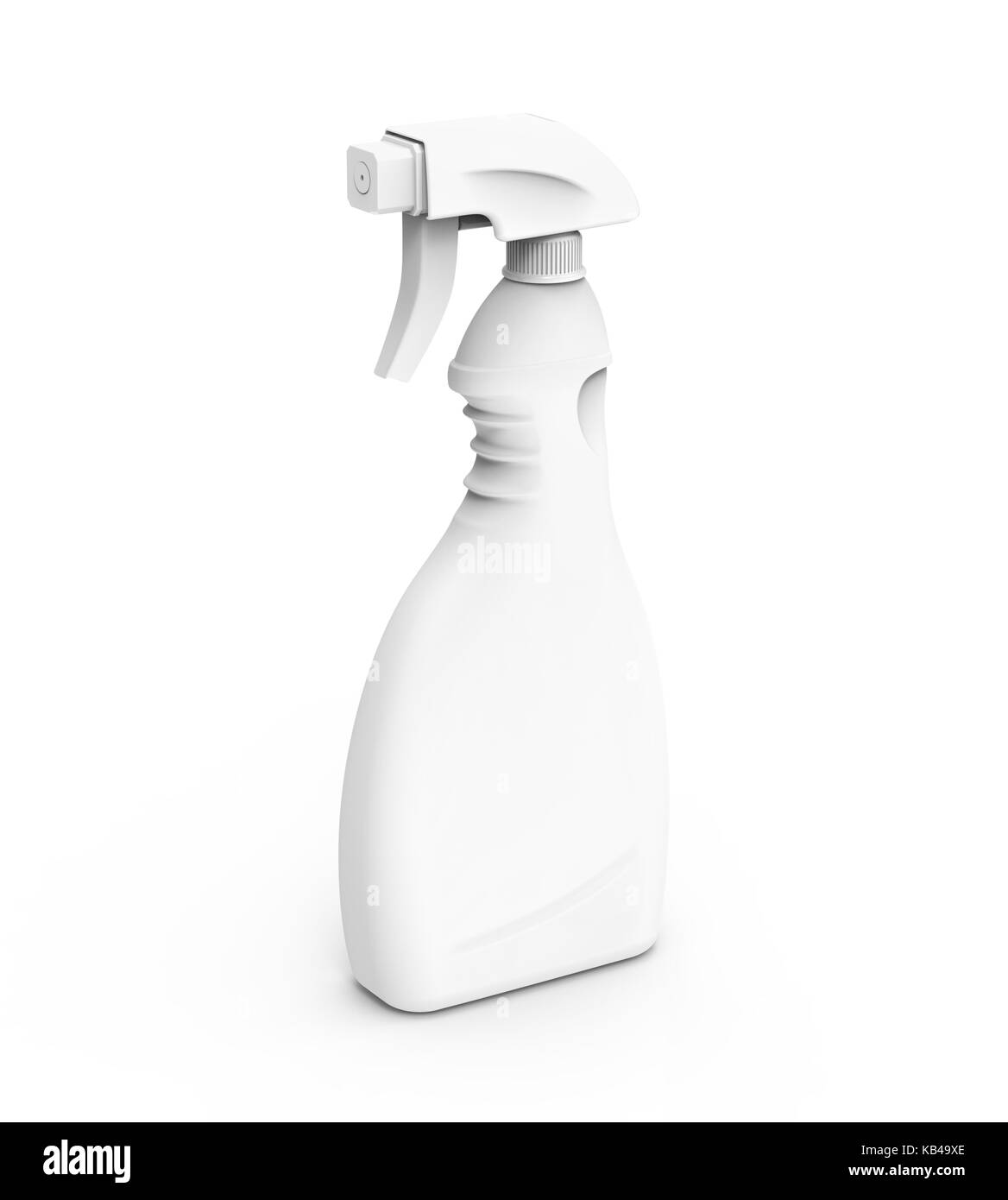 Glass Cleaner mockup, 3d rendering spray bottle template in white Stock ...