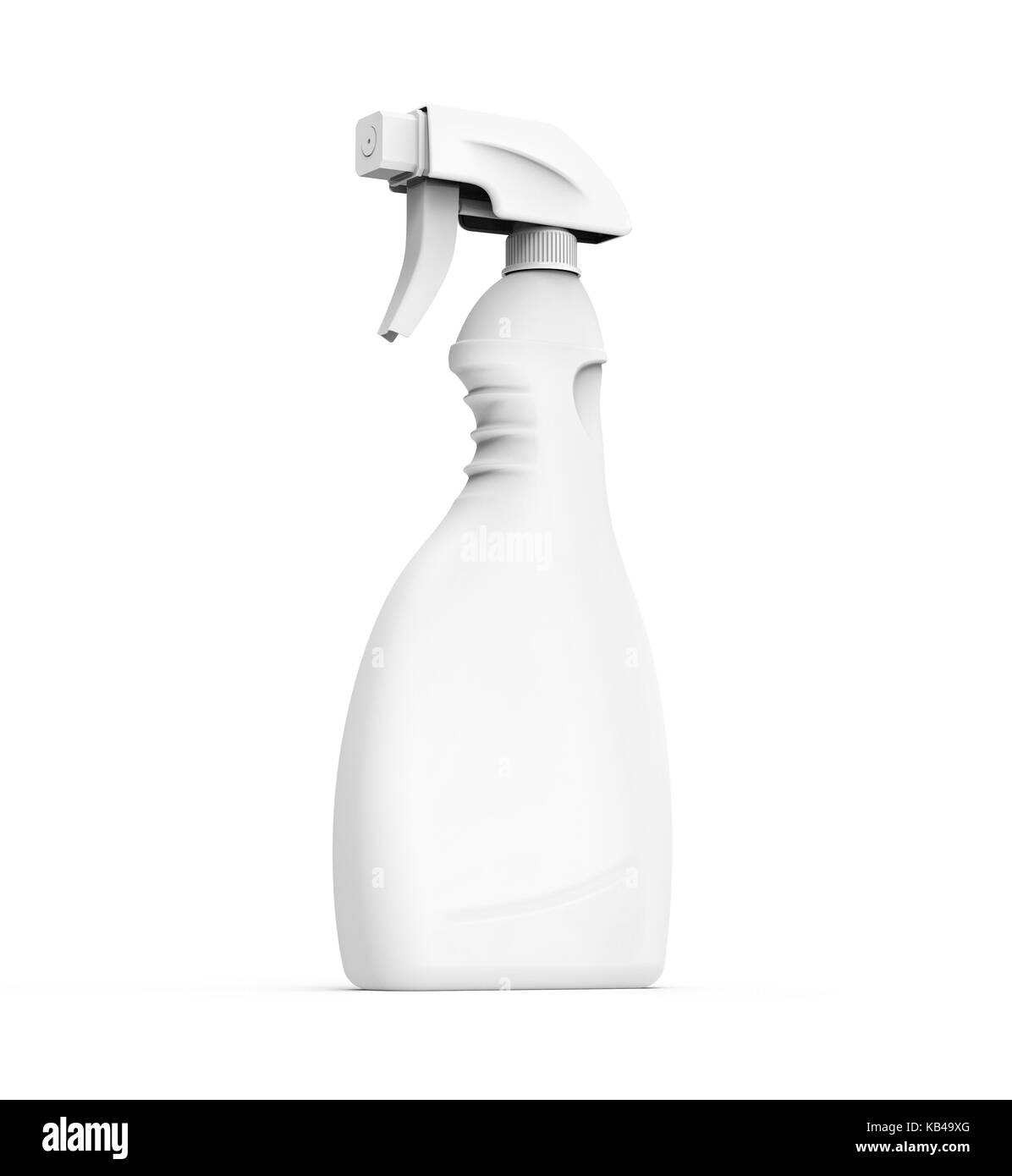 Glass Cleaner mockup, 3d rendering spray bottle template in white Stock ...