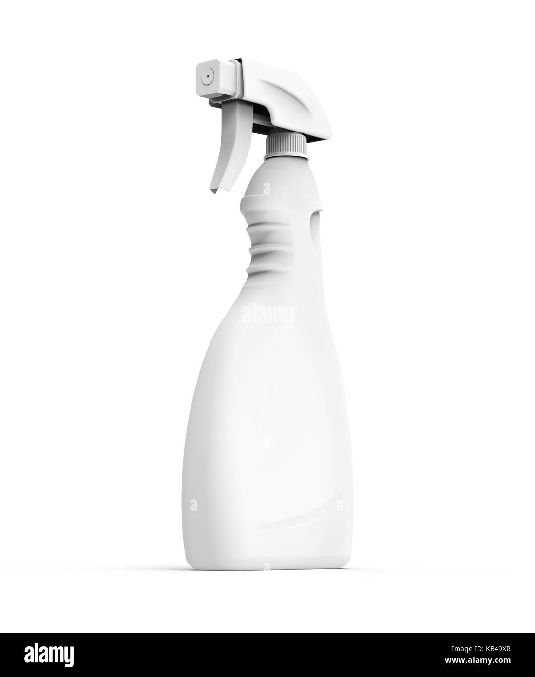Glass Cleaner mockup, 3d rendering spray bottle template in white Stock ...
