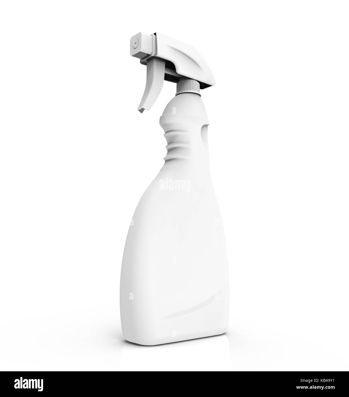 Glass Cleaner mockup, 3d rendering spray bottle template in white Stock ...