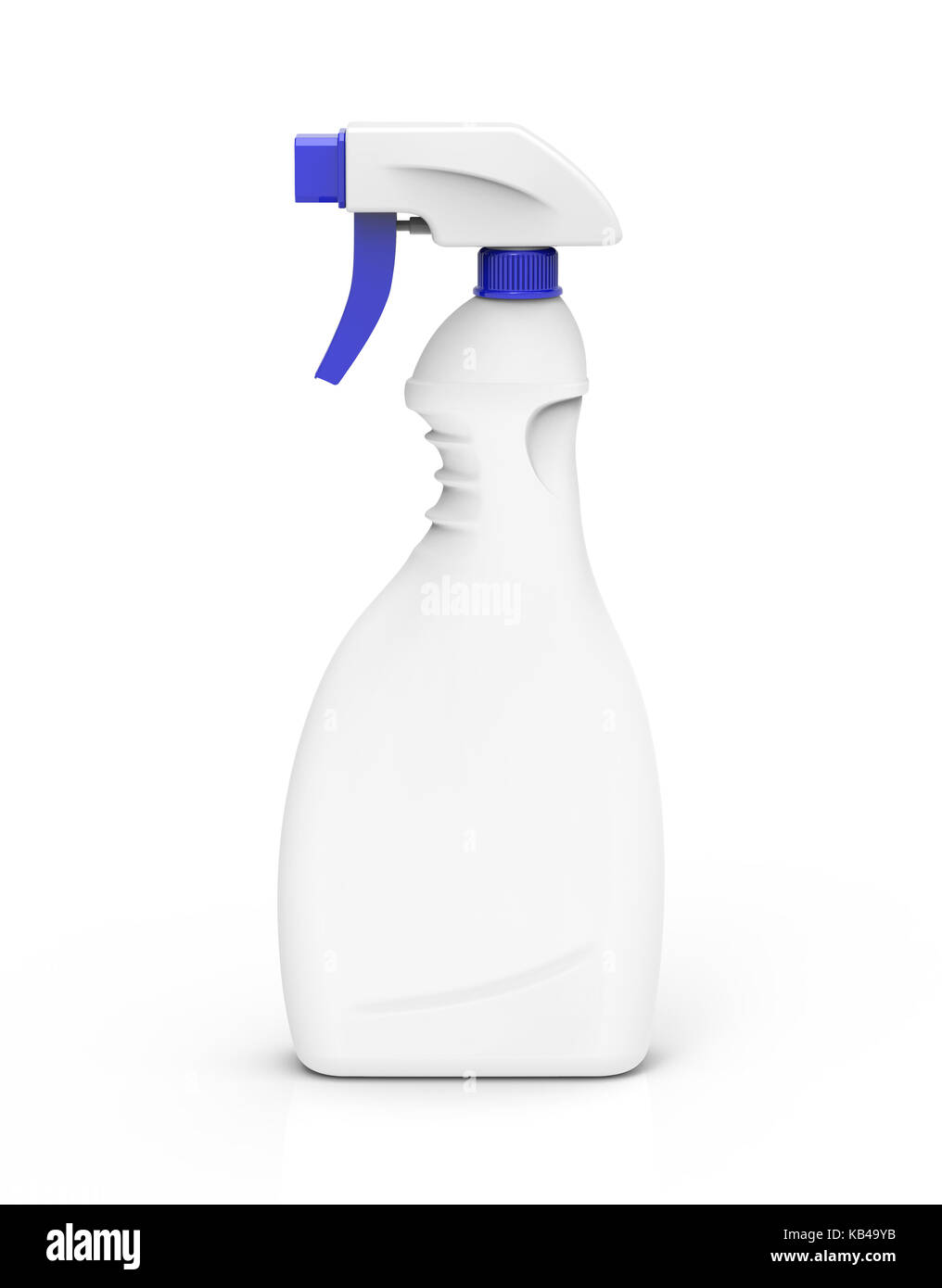 Glass Cleaner mockup, 3d rendering spray bottle template with purple ...