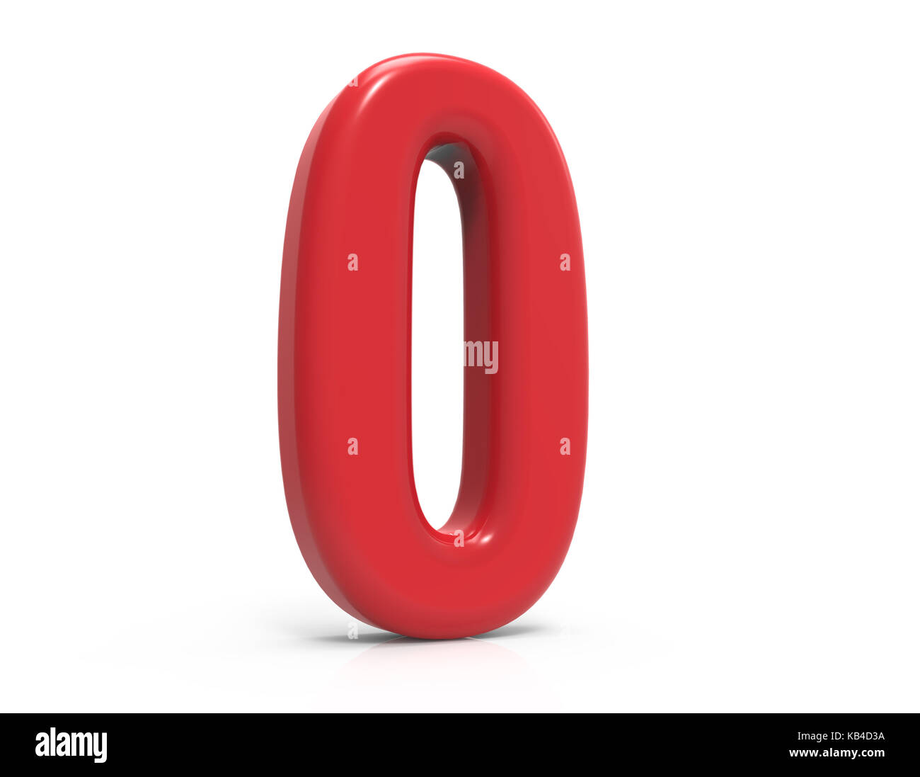 red letter O, 3D rendering red plastic texture alphabet isolated on ...