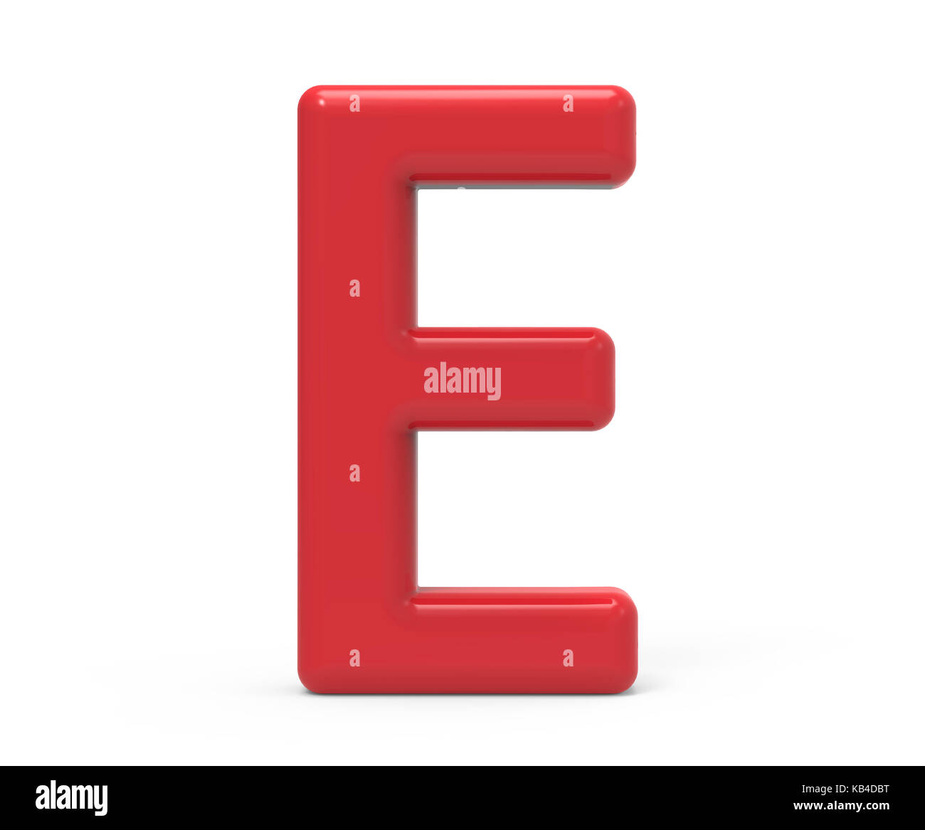 red letter E, 3D rendering red plastic texture alphabet isolated on white background Stock Photo ...