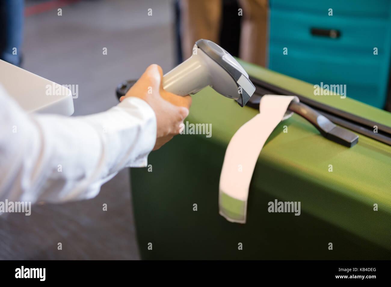 Barcode for the baggage hi-res stock photography and images - Alamy