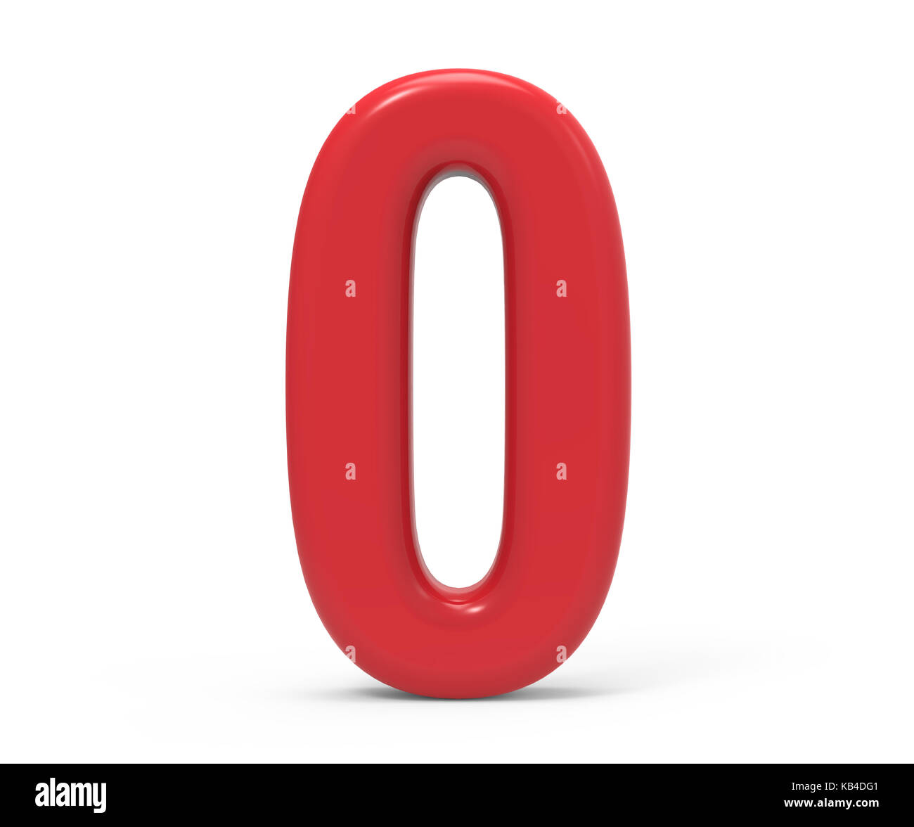 red letter O, 3D rendering red plastic texture alphabet isolated on ...