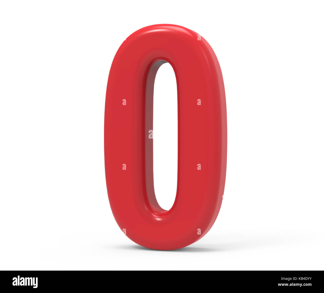 red letter O, 3D rendering red plastic texture alphabet isolated on ...