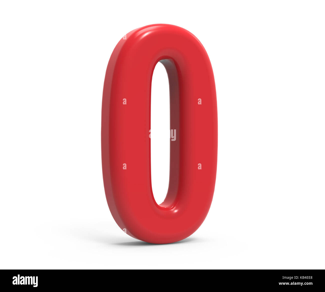 red letter O, 3D rendering red plastic texture alphabet isolated on ...