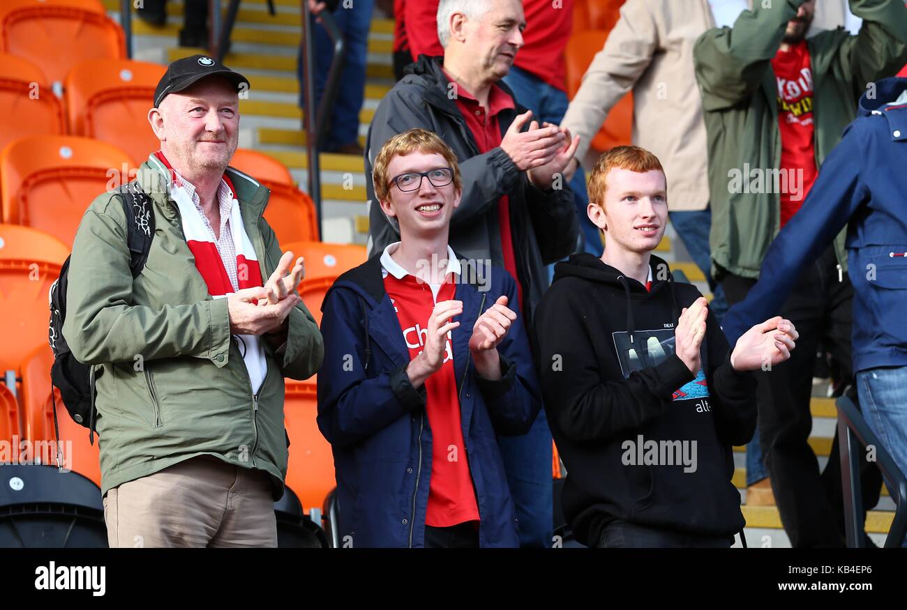 Crawley fans during the Sky Bet League 2 match between Barnet and ...
