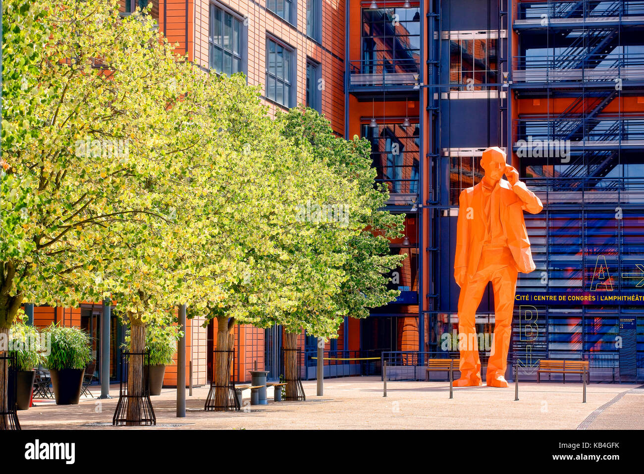 Modern architecture in the Cite Internationale at Lyon Stock Photo - Alamy