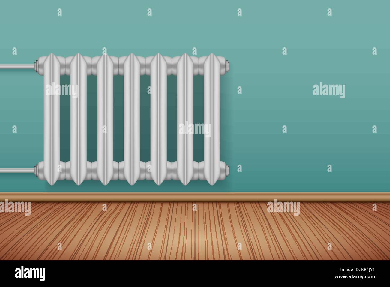 Vintage Metal Heating radiator in room Stock Vector Image & Art - Alamy