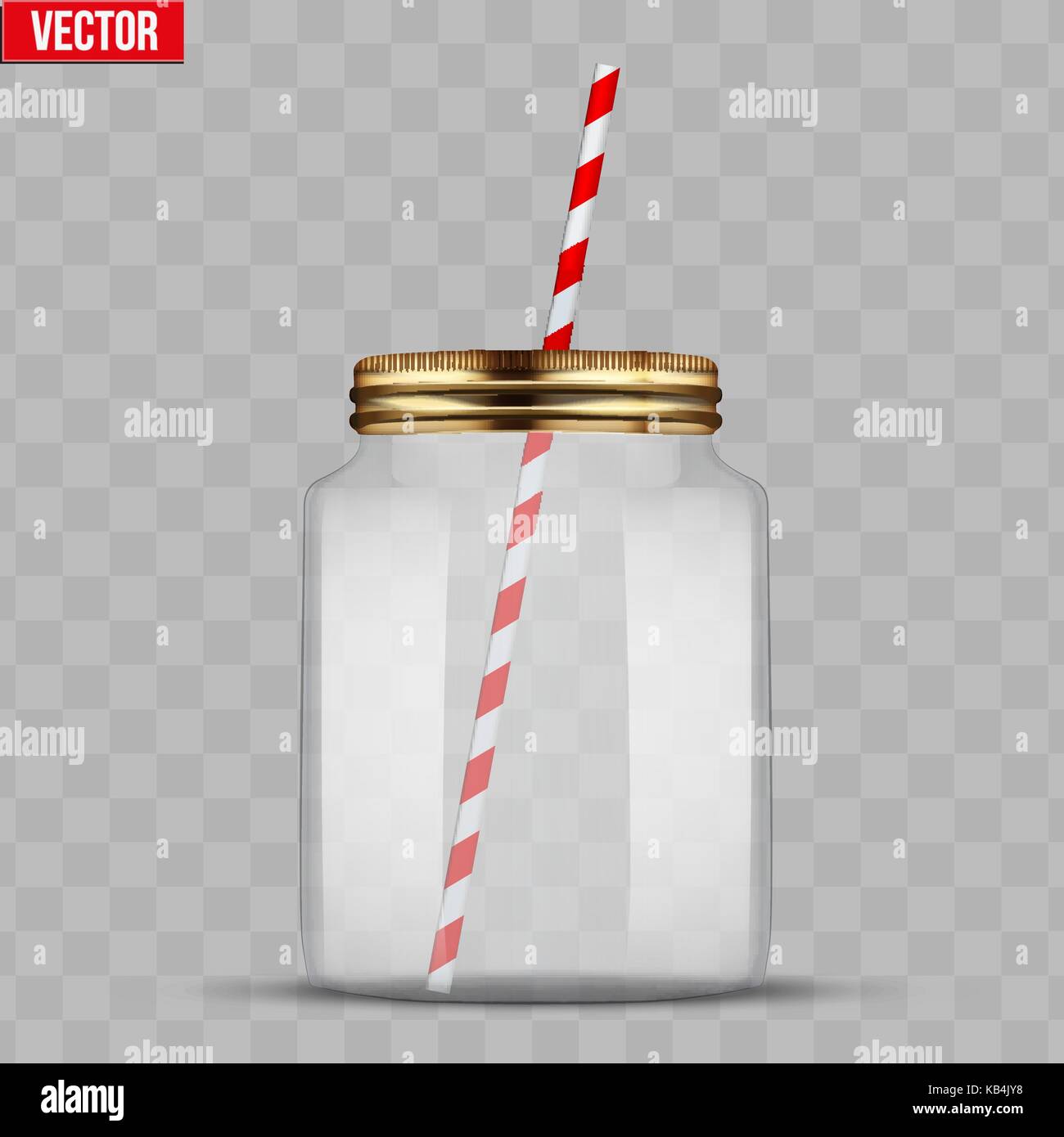 Glass mason jar delicious Stock Vector Images - Alamy