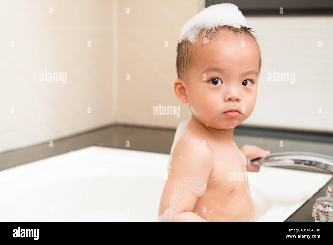 Son in spa bath hi-res stock photography and images - Alamy