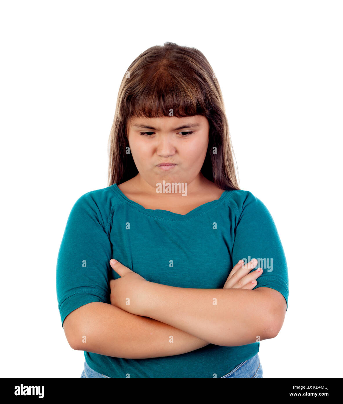 Angry little girl isolated on hi-res stock photography and images - Alamy