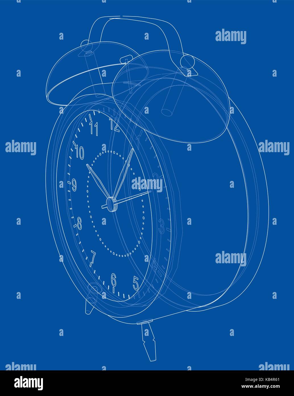 Alarm clock sketch. Vector Stock Vector Image & Art - Alamy