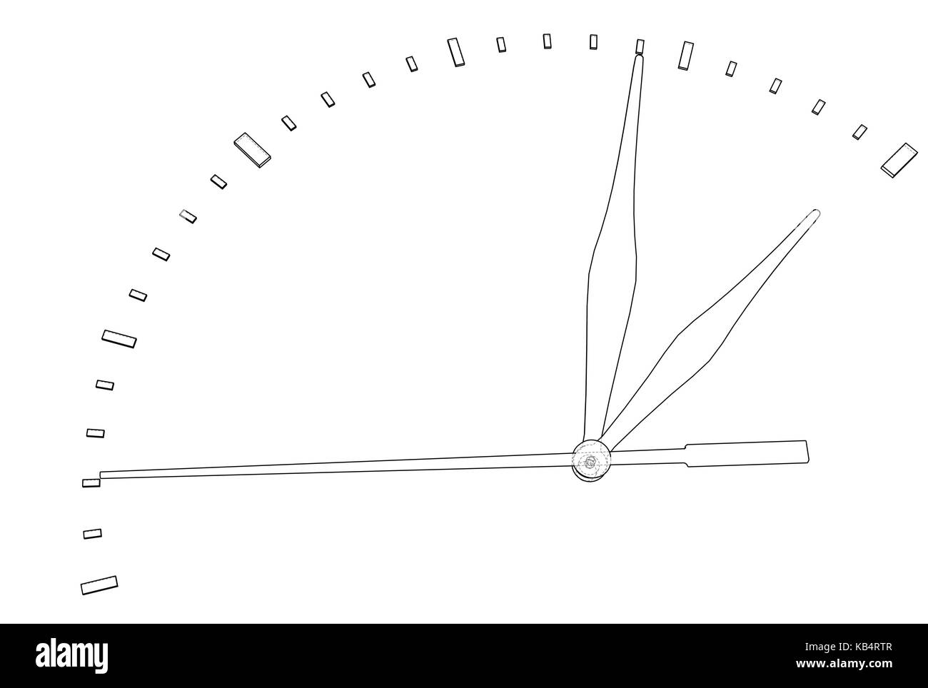 Clock face. Perspective view. Vector Stock Vector Image & Art - Alamy