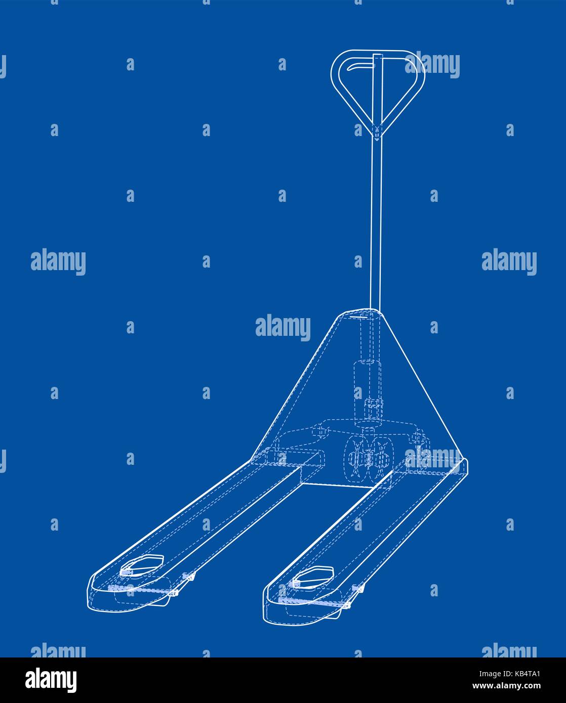 Hand pallet truck. Vector Stock Vector Image & Art - Alamy