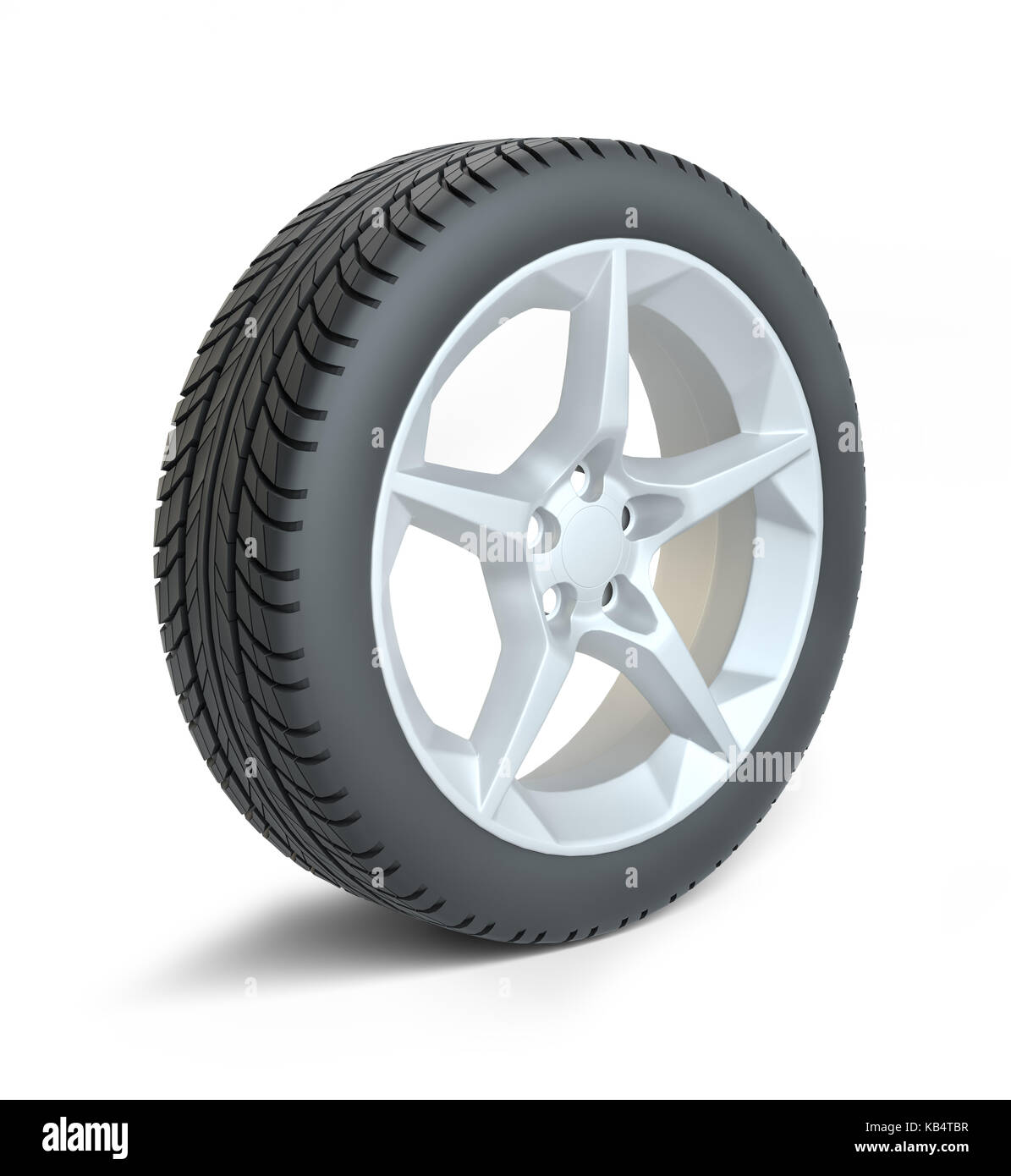 Car wheel isolated Stock Photo - Alamy