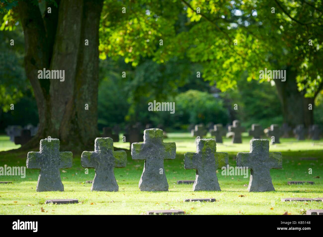 German Military Cemetery at La Cambe, Normandy, France Stock Photo - Alamy