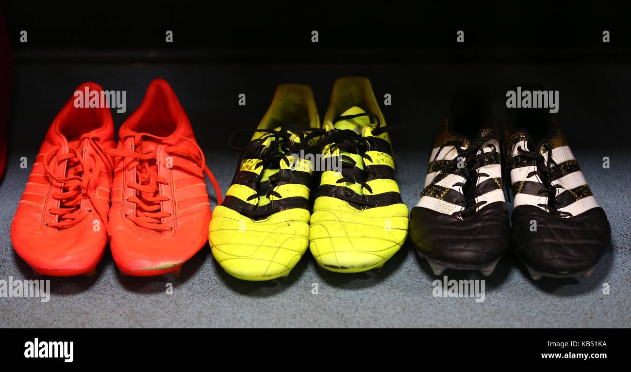 Football boot room hi-res stock photography and images - Alamy