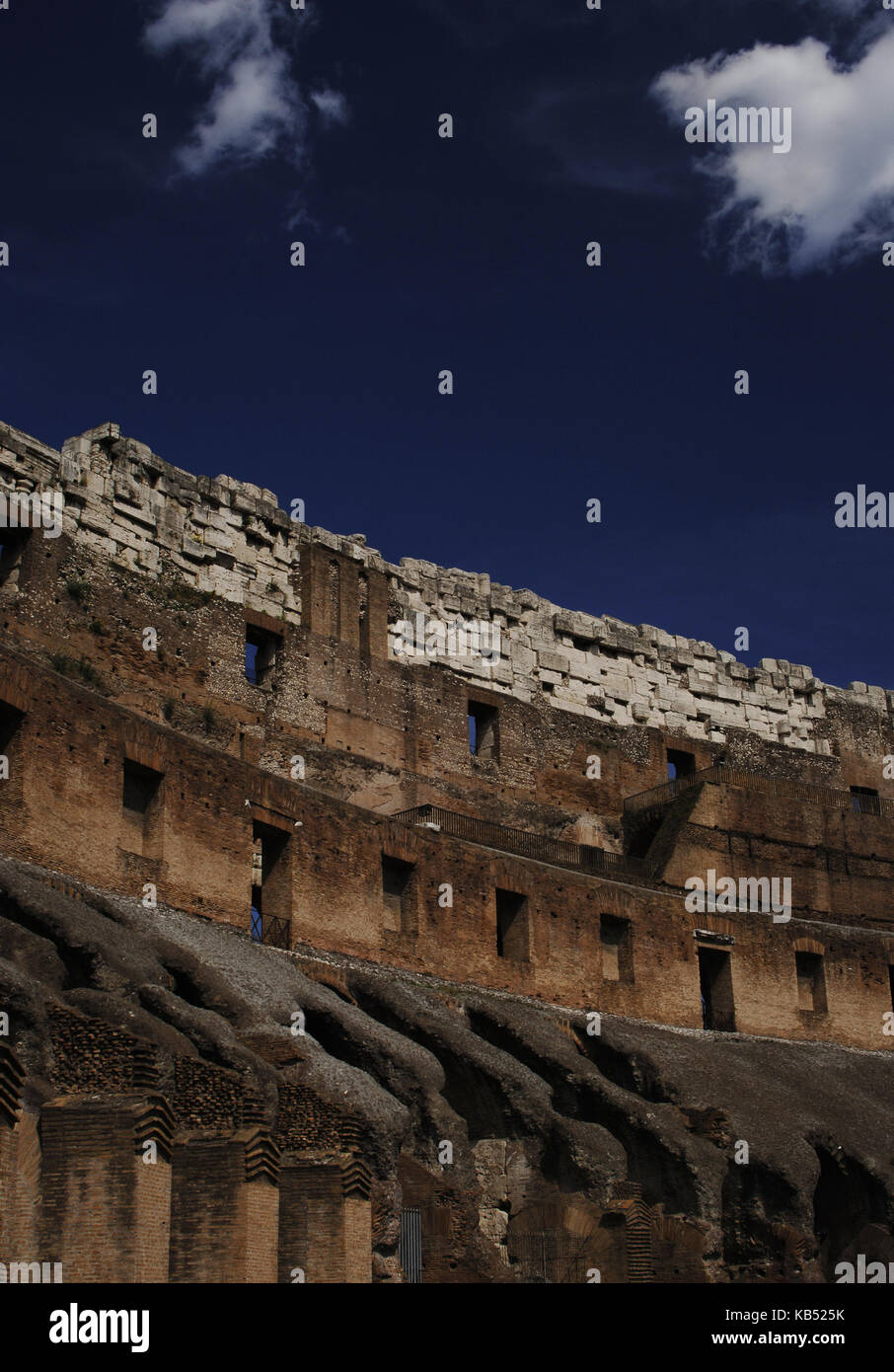 Flavian Amphitheatre or Coliseum. Roman period. Built in 70-80 CE ...