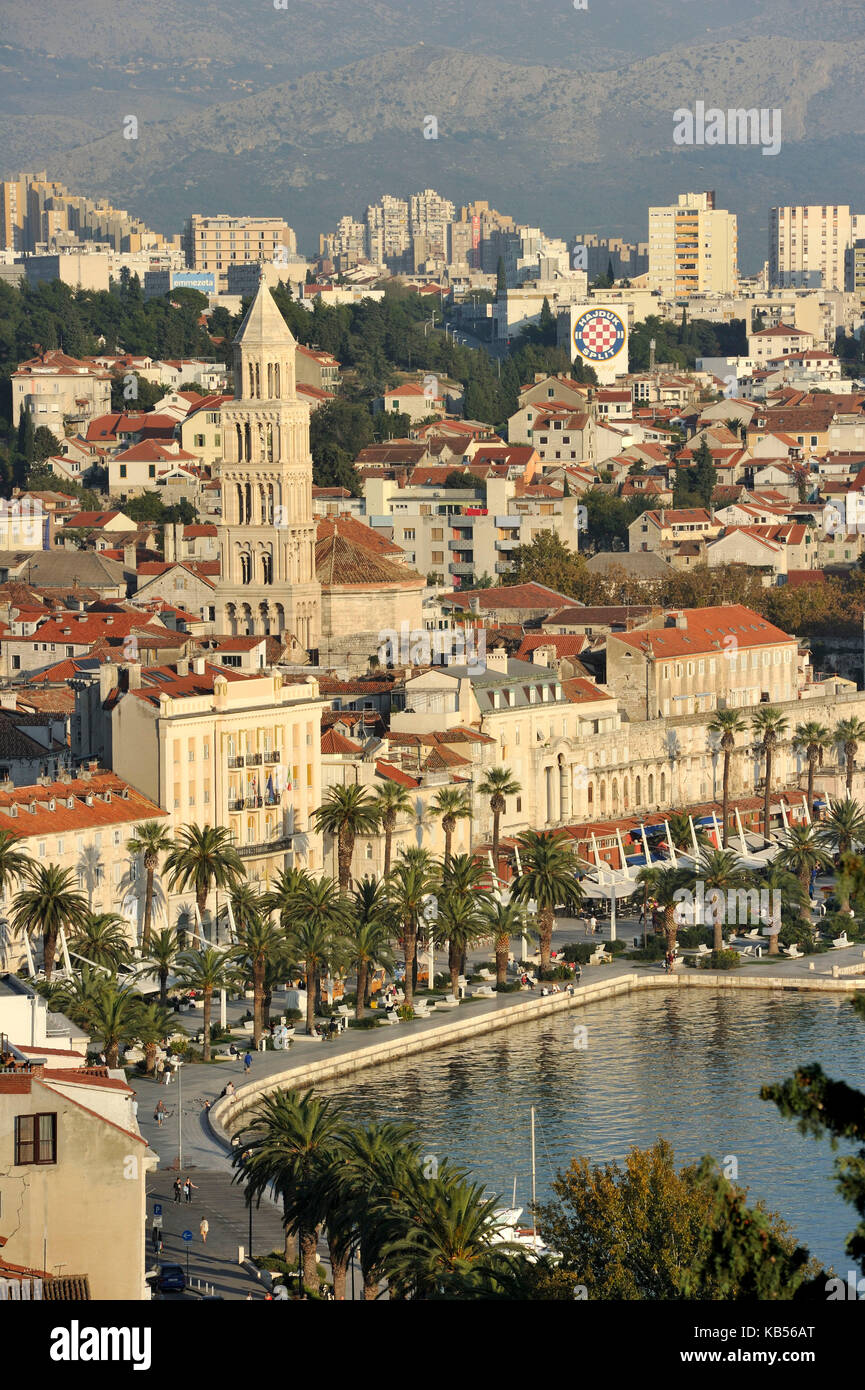 Croatia, Dalmatian coast, Split, old Roman city listed as World ...