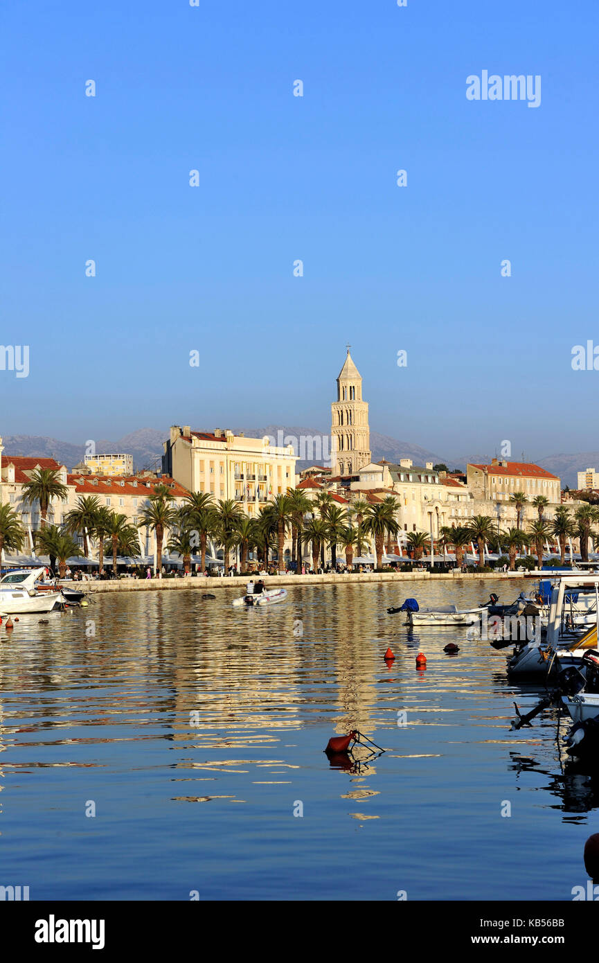 Croatia, Dalmatian coast, Split, old Roman city listed as World ...