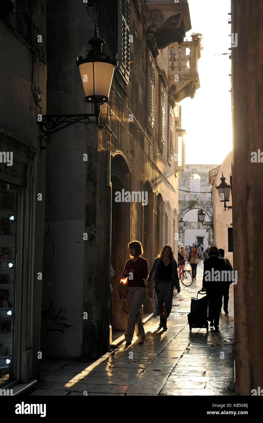 Croatia, Dalmatian coast, Split, old Roman city listed as World ...