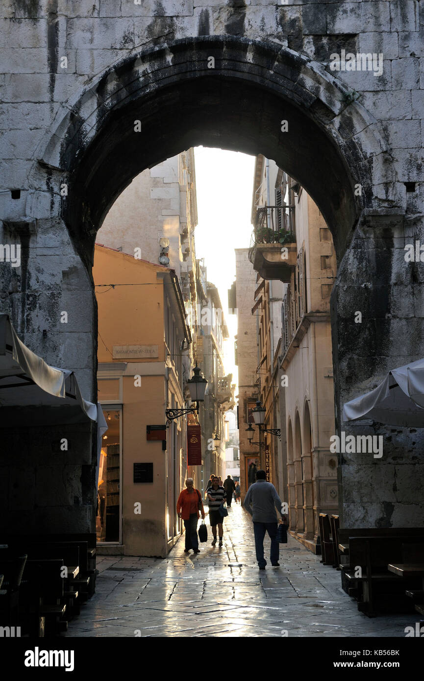 Croatia, Dalmatian coast, Split, old Roman city listed as World ...