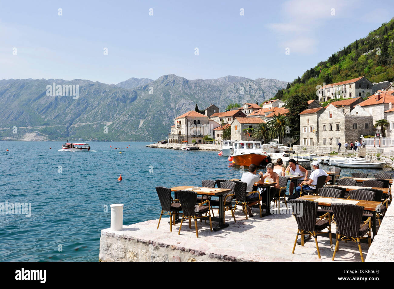 Montenegro, Adriatic coast, Kotor bay, Perast village Stock Photo - Alamy