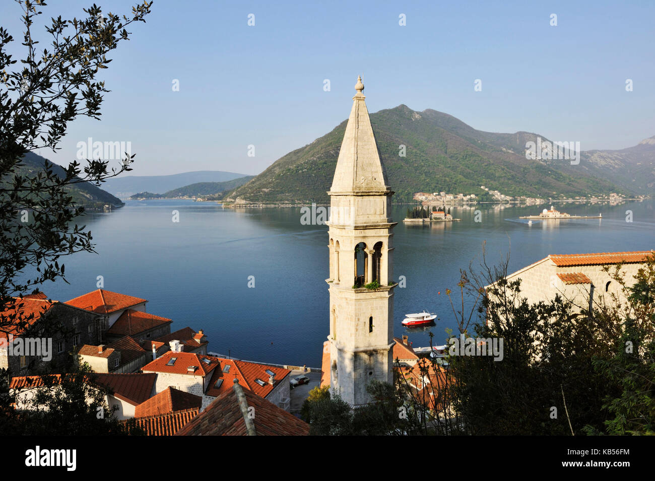 Montenegro, Adriatic coast, Kotor bay, Perast village Stock Photo - Alamy