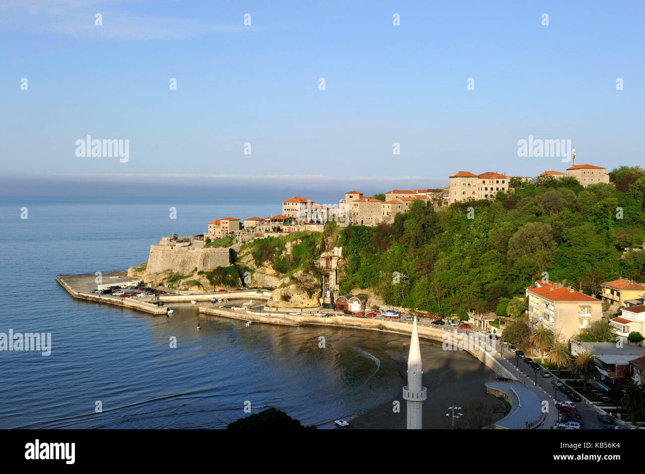 Montenegro, Adriatic coast, Ulcinj town, the harbor Stock Photo - Alamy