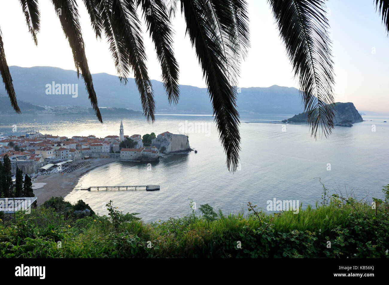 Montenegro, Adriatic coast, old town of Budva Stock Photo - Alamy