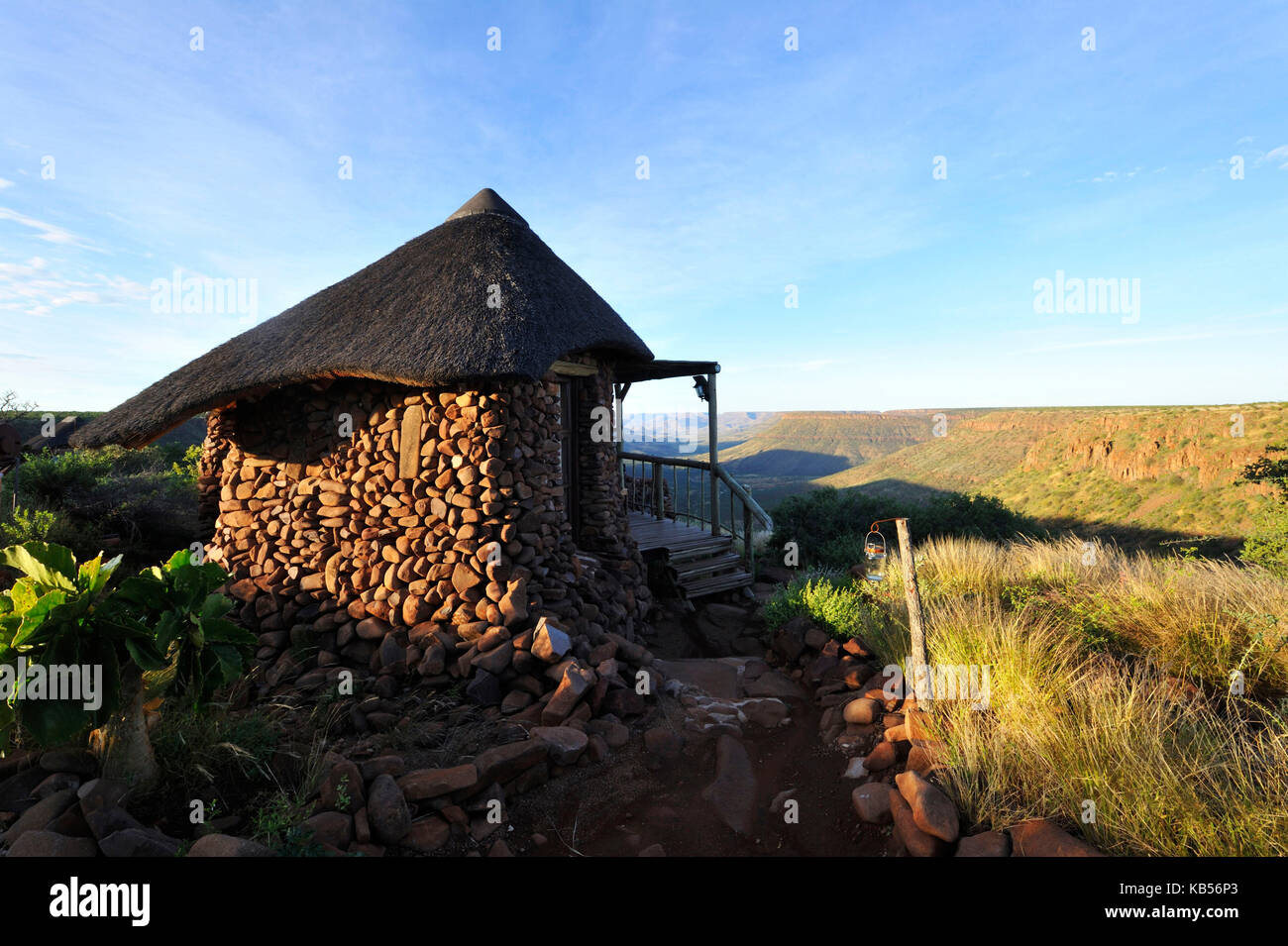 Namibia, Damaraland, Grootberg lodge with a view on Grootberg mountain ...
