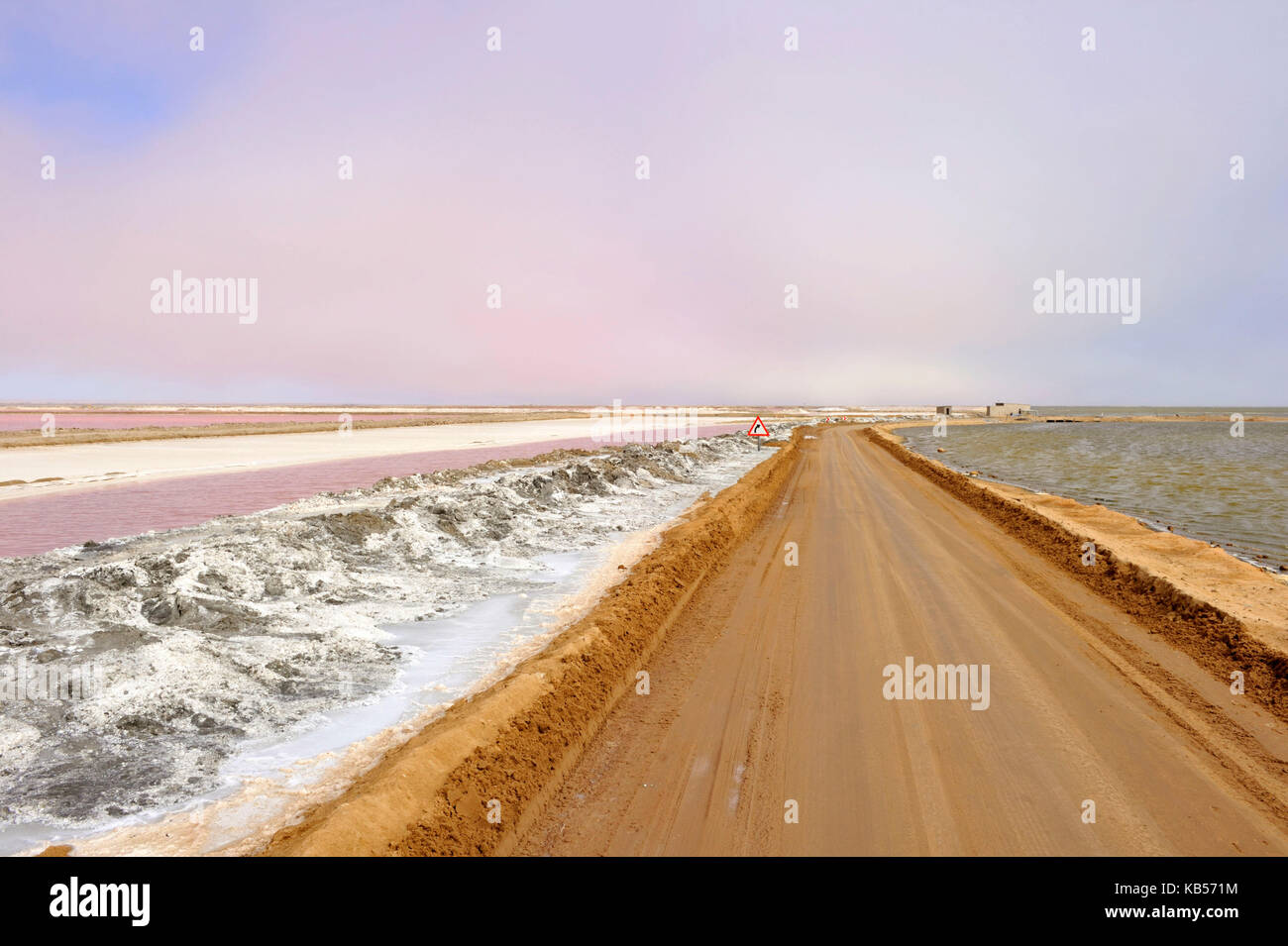 Namibia, Erongo, Walvis Bay, Salt Evaporation Ponds Stock Photo - Alamy