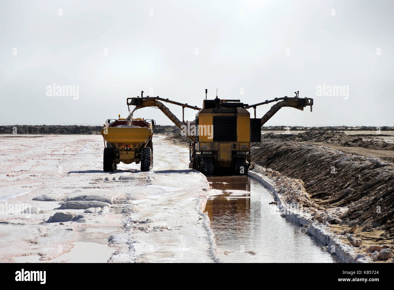 Namibia, Erongo, Walvis Bay, Salt Evaporation Ponds Stock Photo - Alamy