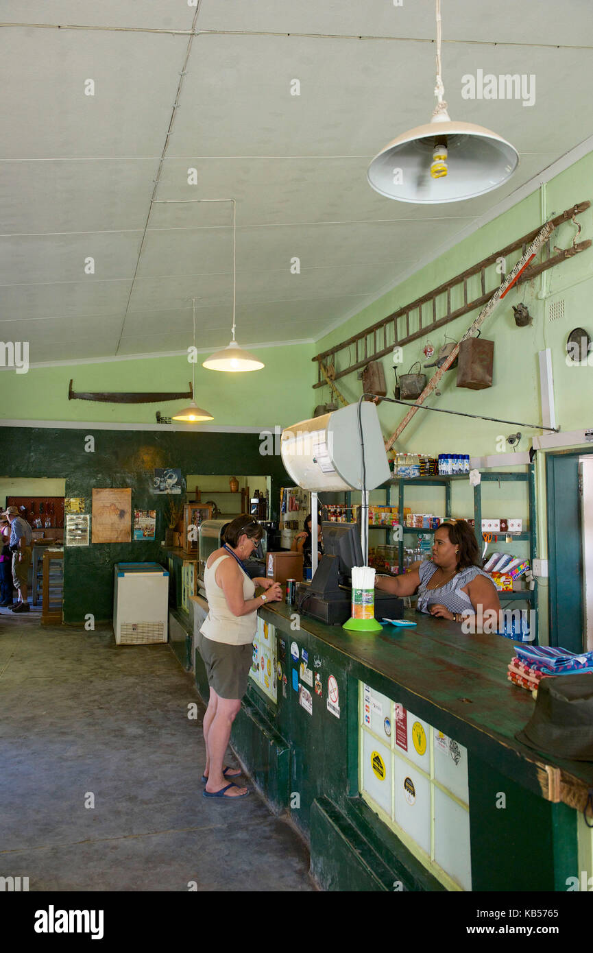 Namibia, Khomas Region, Solitaire petrol station, the shop Stock Photo ...