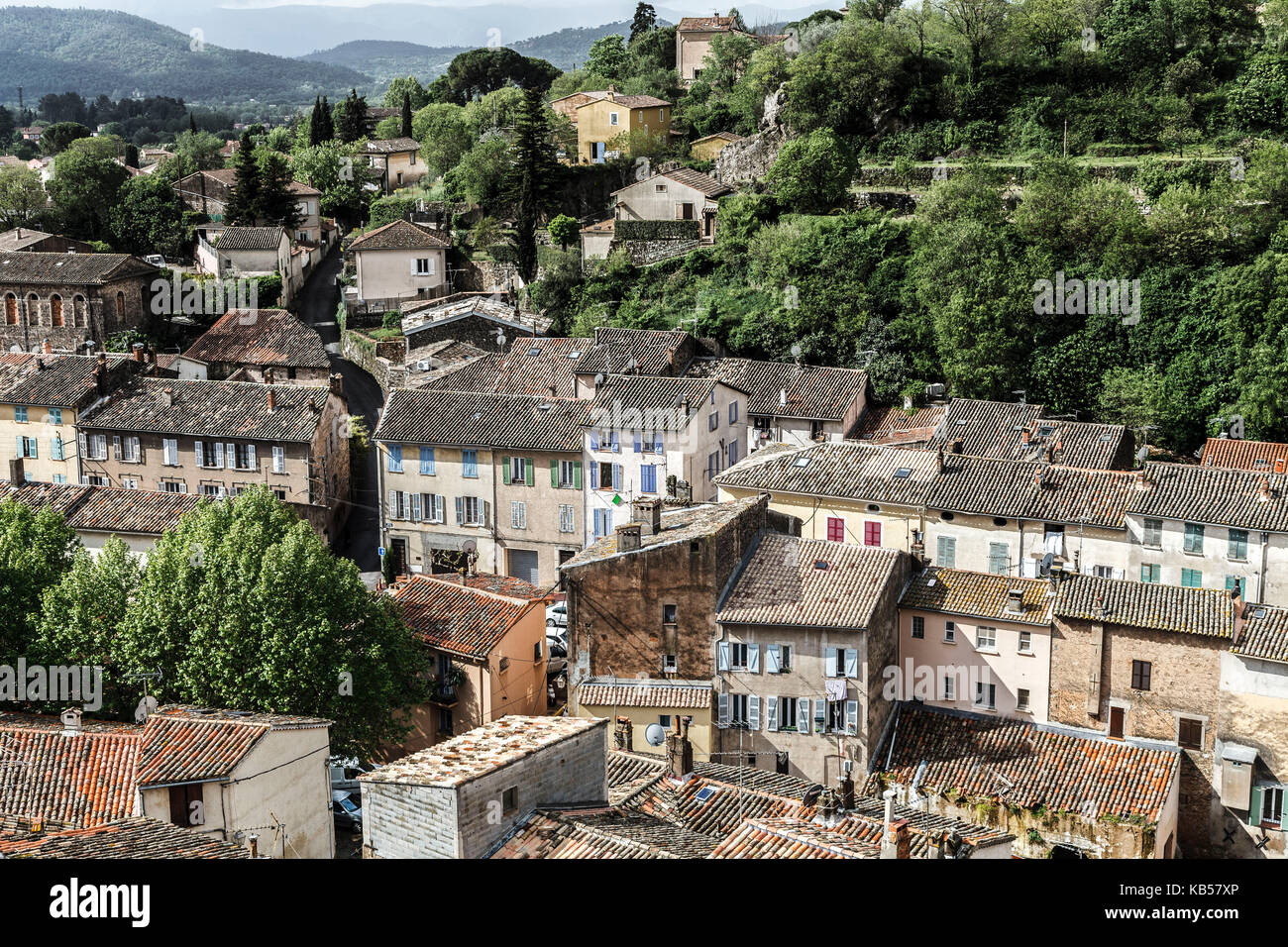 Medieval village of Les Arcs sur Argens, medieval district of Parage ...